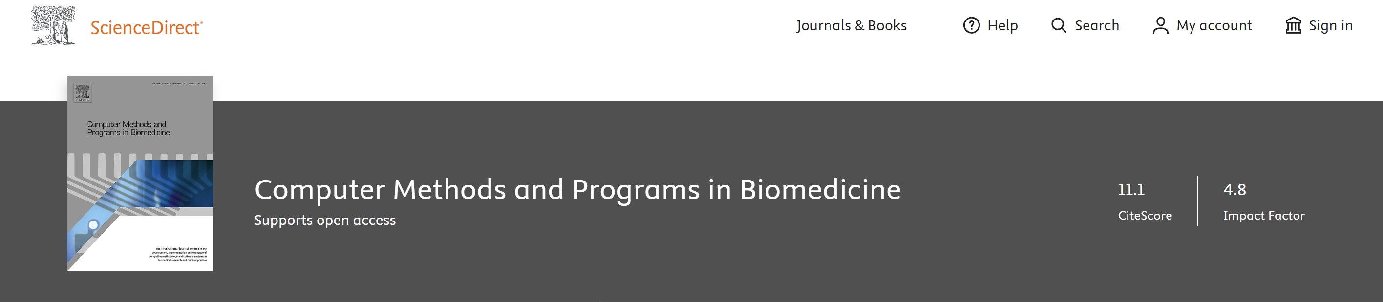 COMPUTER METHODS AND PROGRAMS IN BIOMEDICINE期刊投稿攻略-特诺科技官方网站