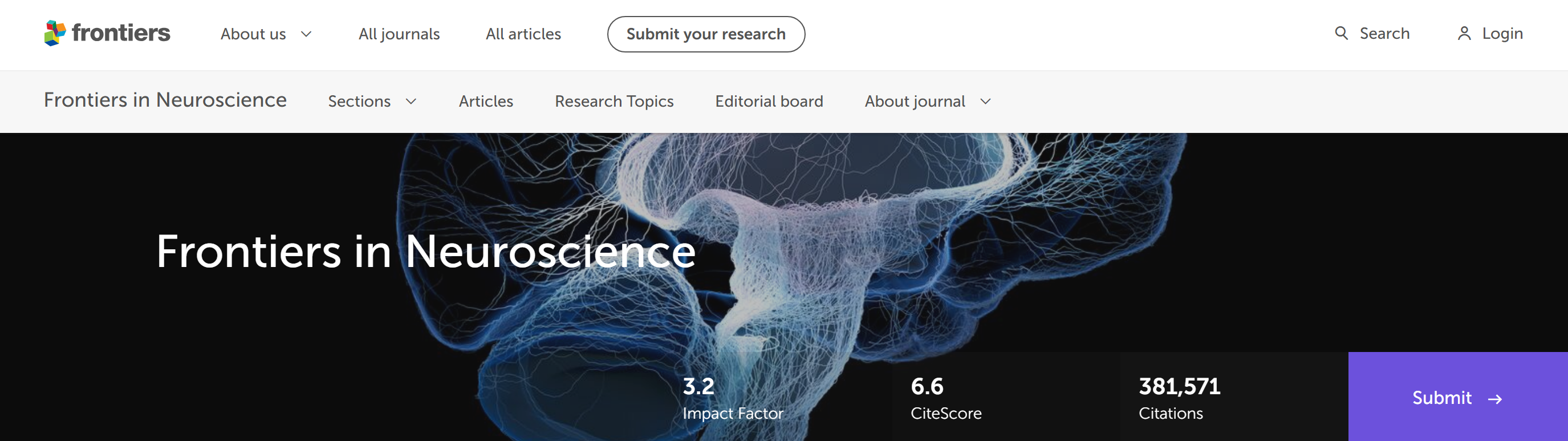 FRONTIERS IN NEUROSCIENCE期刊投稿攻略-特诺科技官方网站